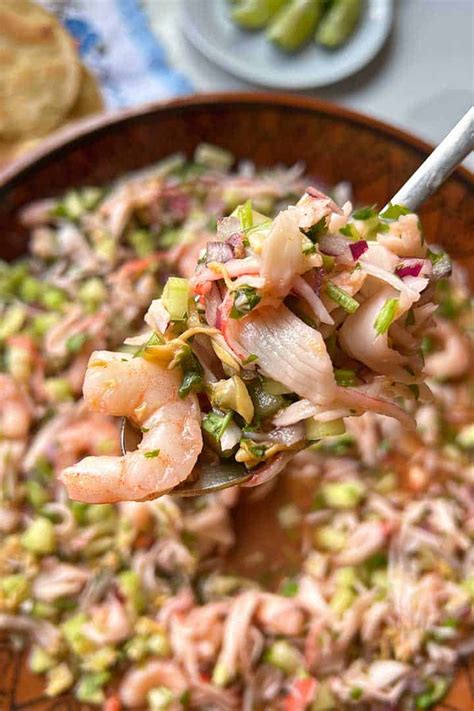 Jaiba And Shrimp Coctel With Clams Ceviche Best Ceviche Drip