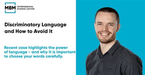 Discriminatory Language And How To Avoid It Mbm Commercial Llp