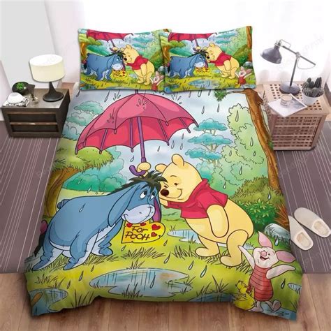 Disney Winnie The Pooh Giving Eeyore Umbrella Bedding Sets Id