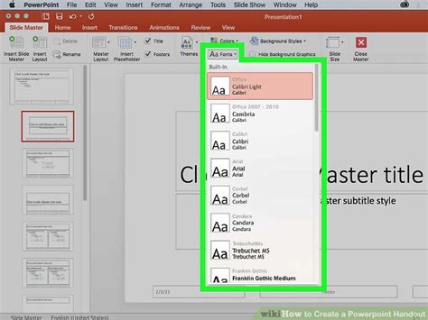 How To Create A Powerpoint Handout With Pictures WikiHow