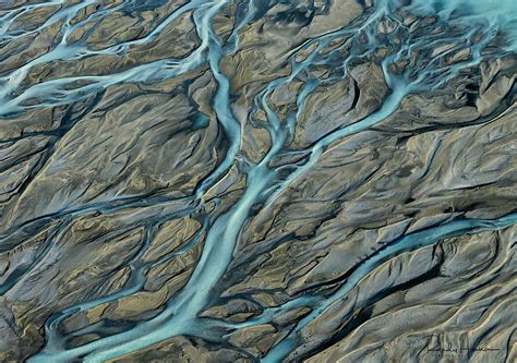 Braided River Braided River In New Zealand Metal Print By G R