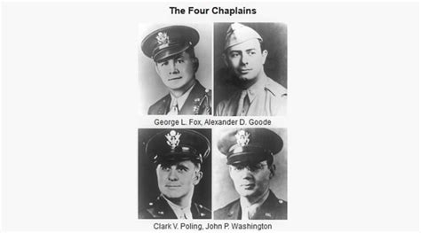 Milestone Anniversary Observed For The Four Chaplains Of World War Ii