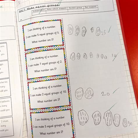 Doubles Pictorial Representation Multiplication Equal Groups Maths