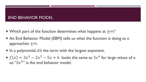 Ppt Limits Involving Infinity In Calculus Exploring Horizontal