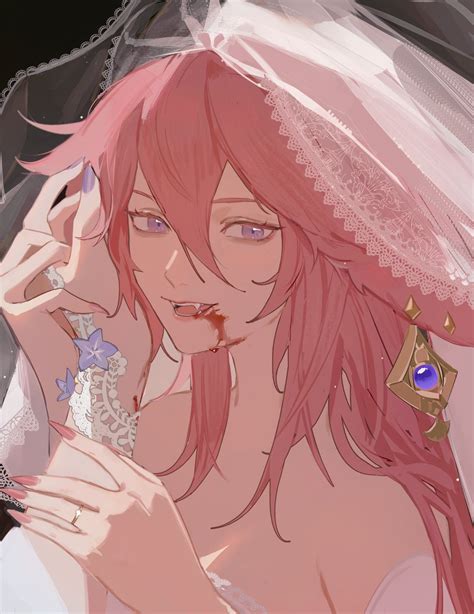 Lanhacy Raiden Shogun Yae Miko Genshin Impact Commentary English