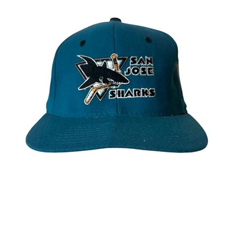 Starter Mens Hat Bluegreen Vintage San Jose Sha Gem