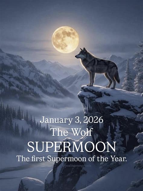 🌕 The Wolf Supermoon January 3 Healing Energy Tools Facebook