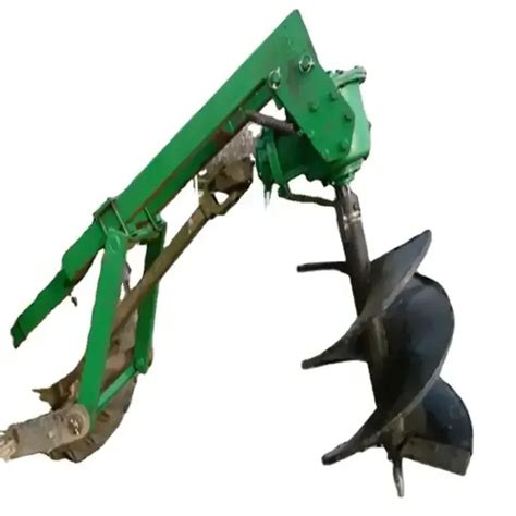 Compact Tractor 3 Point Mounted Post Hole Digger For Installing Fence
