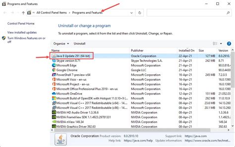 Download And Install Java 8 Update 291
