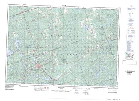 Bancroft On 031f04 Canmatrix Map By Natural Resources Canada