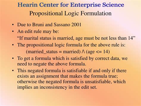 Ppt Applications Of Constraint Programming Data Error Detection And