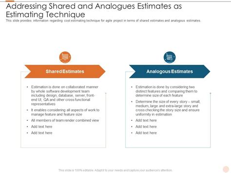 addressing shared and analogues software costs estimation agile project
