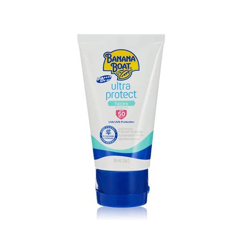 Banana Boat Ultra Protect Face Sunscreen Lotion Spf50 60ml • Yuehlia
