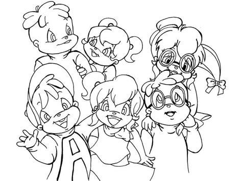 Free Alvin And The Chipmunks Coloring Page Download Print Or Color
