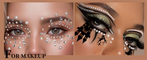Teenitor Face Gems Self Adhesive Face Rhinestones For Makeup Festival