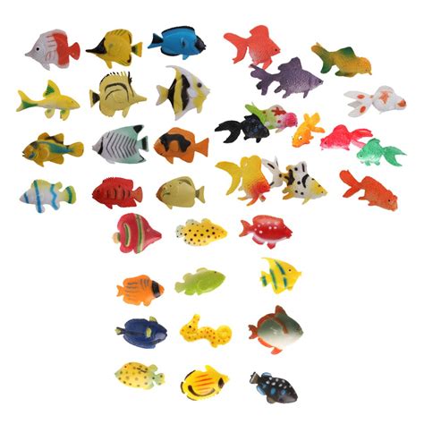 36 Plastic Tropical Aquatic Sea Fish Ocean Creatur Grandado
