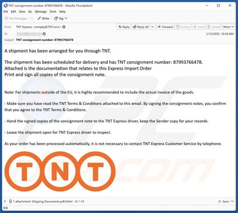 Tnt Express Email Scam Removal And Recovery Steps
