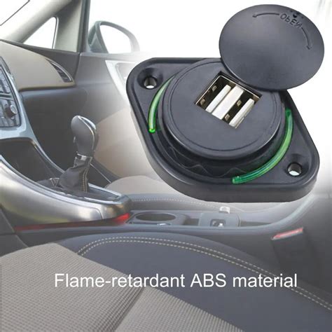 Cargador De Puerto Usb Dual Para Coche Adaptador De Corriente De 12v 24v 3 1a Impermeable