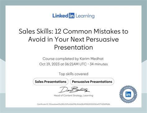 Karim Medhat On Linkedin Certificate Of Completion