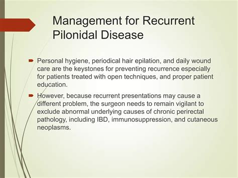 Pilonidal Disease Management Approach Pptx