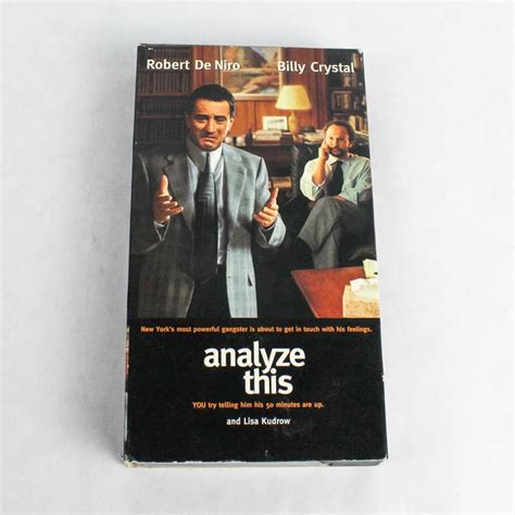 Analyze This Vhs 1999 Comedy Robert De Niro Billy Crystal Warner Bros £