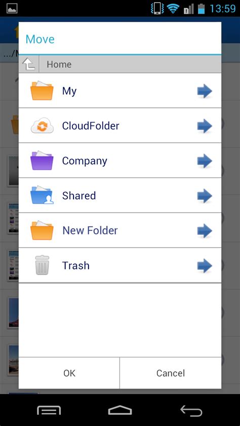 screenshots mobile app clouddisk software hanbiro management