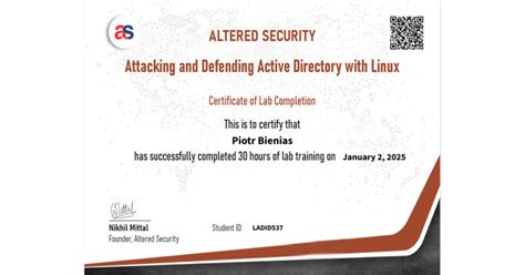 Piotr Bienias On Linkedin Attacking Active Directory With Linux