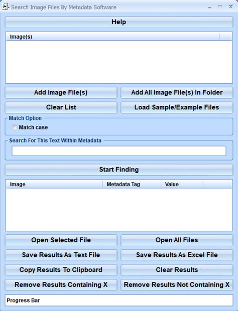 Search Image Files By Metadata Software