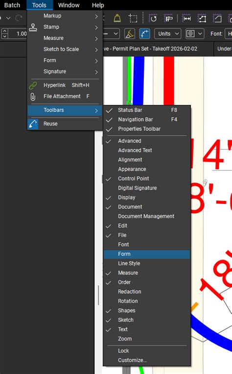 Toolbar Right Hand Side Of Bb Bluebeam Community