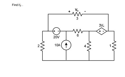 Solved Find Vx By A Solve Using Node Voltage Analysis Chegg