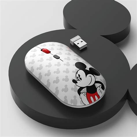 [ Ready Stock ]disney Mickey Mouse Silent Wireless Mouse 2 4g Wireless 5 0 Bluetooth Dual Mode