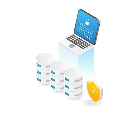 premium vector professional computer network database server security