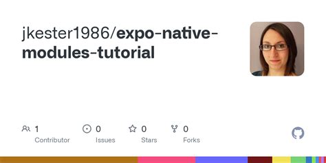 Github Jkester1986expo Native Modules Tutorial