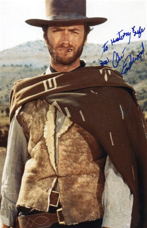 Clint Eastwood Signed Photo A Fistful Of Dollars Signedforcharity