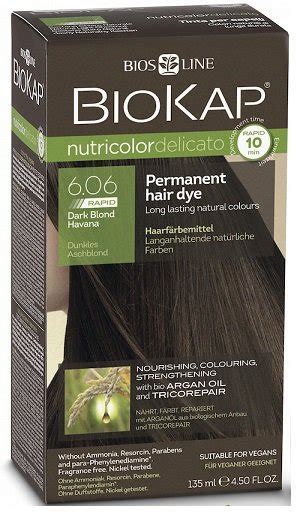 Biosline Biokap Nutricolor Delicato 606 Rapid Dark Blond 135ml E