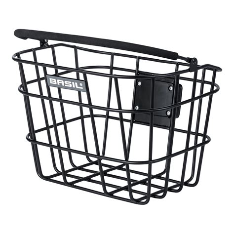 Panier Vélo Basil Bremen Noir Mat En Aluminium Vendu Sans Fixation
