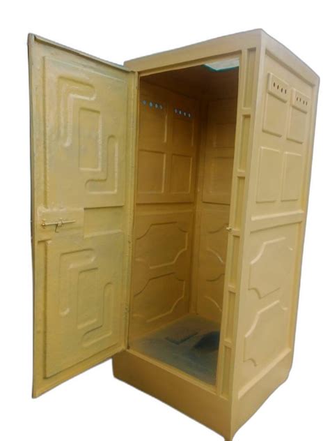 Rectangular Yellow Frp Portable Toilet For Public Place No Of