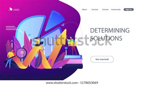 People Recording Analytics Data Project Identifying Stock Vector