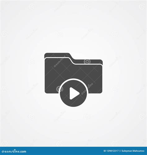 Folder Vector Icon Sign Symbol Stock Vector Illustration Of Empty