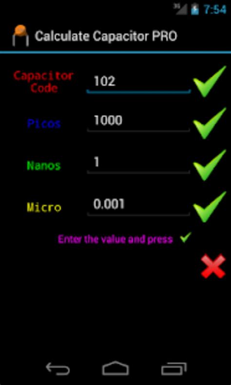 Calculate Capacitor Pro Apk สำหรับ Android ดาวน์โหลด
