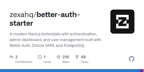Github Zexahqbetter Auth Starter A Modern Nextjs Boilerplate With
