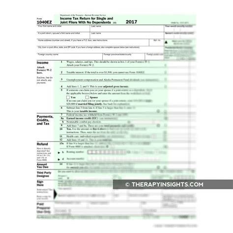 1040ez Form Printable