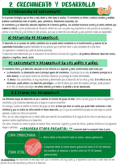 SOLUTION: Tema 2 crecimiento y desarrollo - Studypool