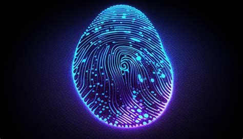 Premium Photo Generative Ai Fingerprint Scanning Biometric Authentication Cybersecurity And