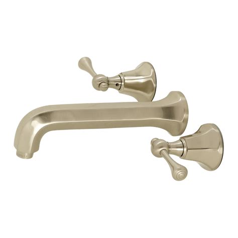 Kingston Tulare Ks4128bl Metropolitan Double Handle 3 Hole Wall Moun