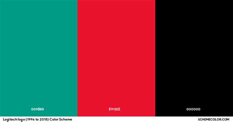 Logitech Logo 1996 To 2015 Color Scheme Palettes