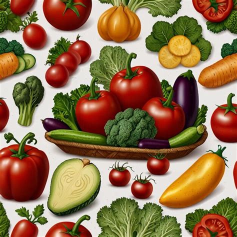 Vegetable Display Premium Ai Generated Image