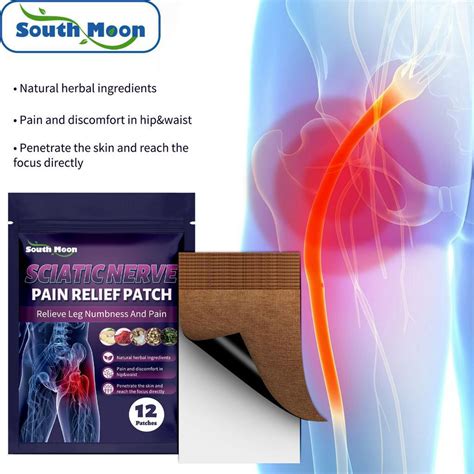 South Moon Natural Sciatic Nerve Pain Relief Patch 12pcspack Relieve
