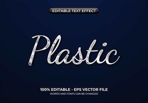 White Plastic Text Effect Graphic By Alfaruki Design · Creative Fabrica
