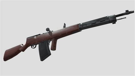 Fedorov Avtomat Ww1 Russian Assault Rifle 3d Model By Dimitridaniels
